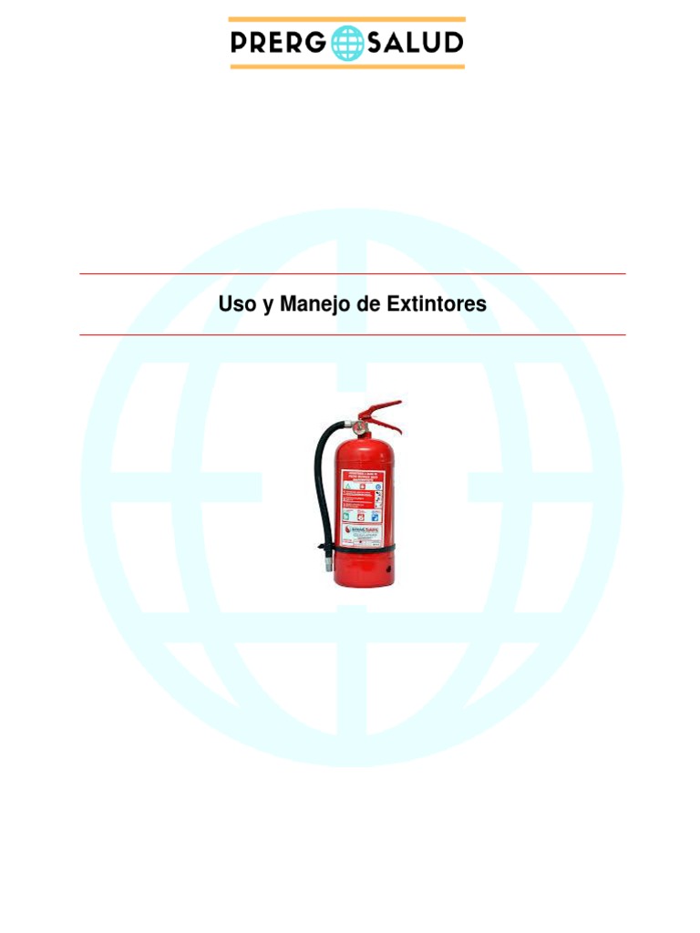 Guía de Taller (Uso de Extintor) | PDF | Primeros auxilios | Quemar