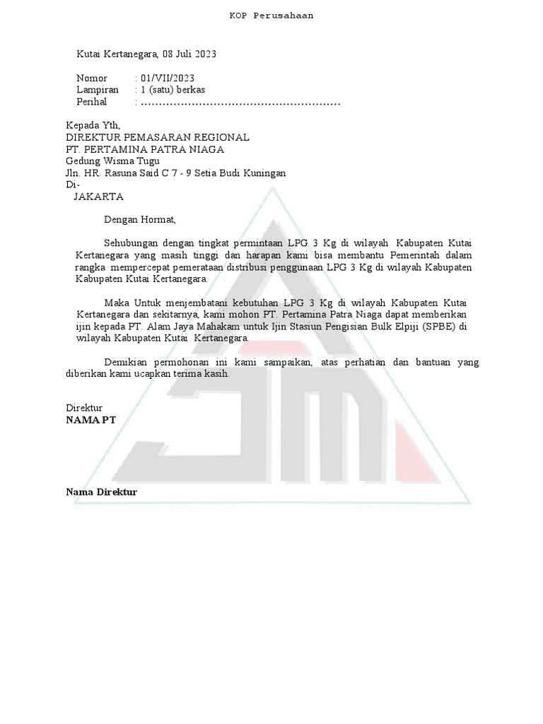 Contoh Permohonan SPBE | PDF | Teknologi & Rekayasa