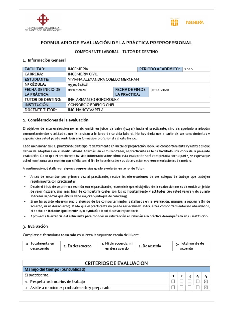 Evaluación Práctiva | PDF | Evaluación