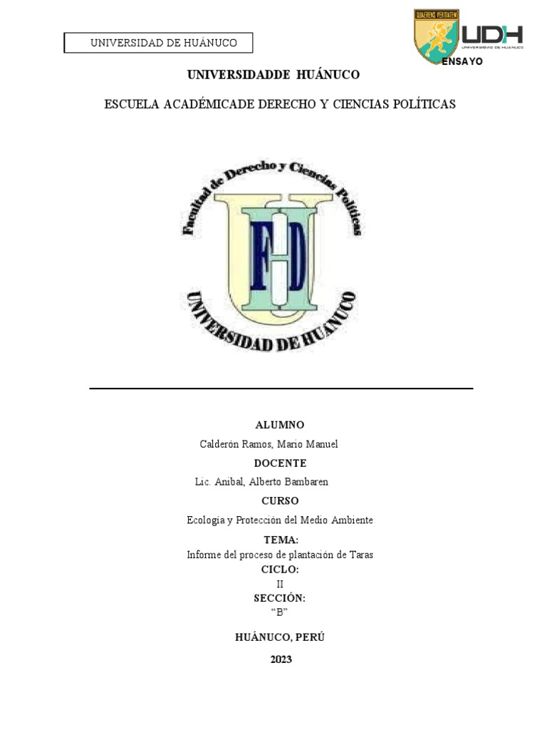 Informe Final de Las Taras | PDF | Semilla