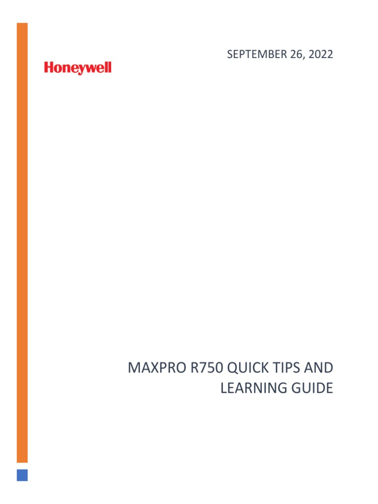 MAXPRO R750 Quick Tips and Learning Guide | PDF | Login | World Wide Web
