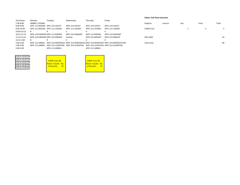 1st SEM Locator (AY 2022-2023) Computer Dept - XLSX - Tarriela, Jermaine Anne Tejoso | PDF