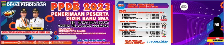 PPDB SMA Sumbar 2023: Jadwal & Info | PDF