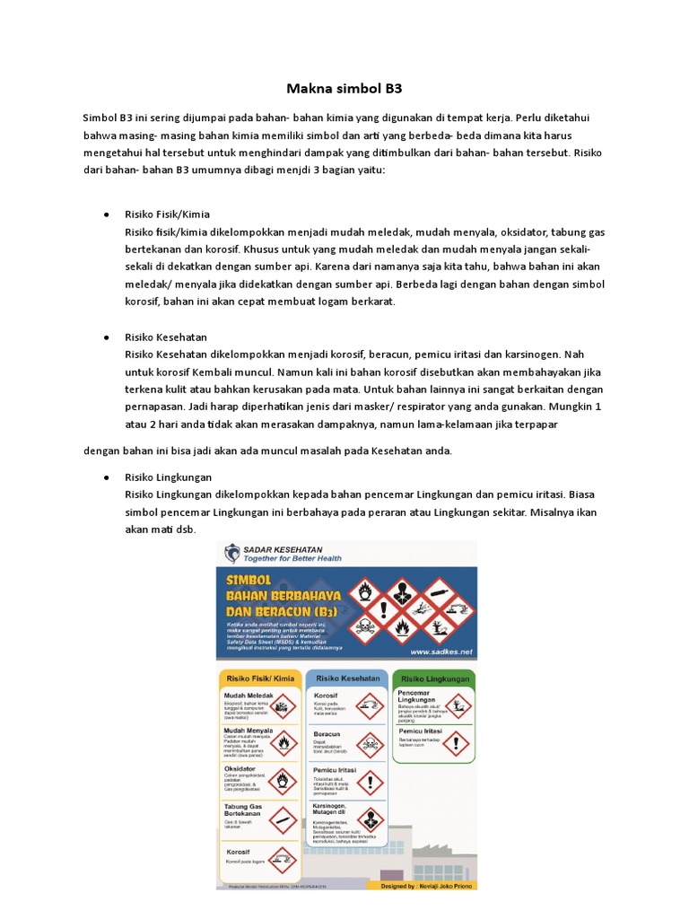 Makna Simbol B3 | PDF