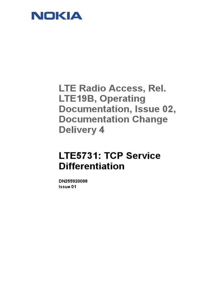 Lte5731 - TCP Service Differentiation | PDF | Transmission Control ...