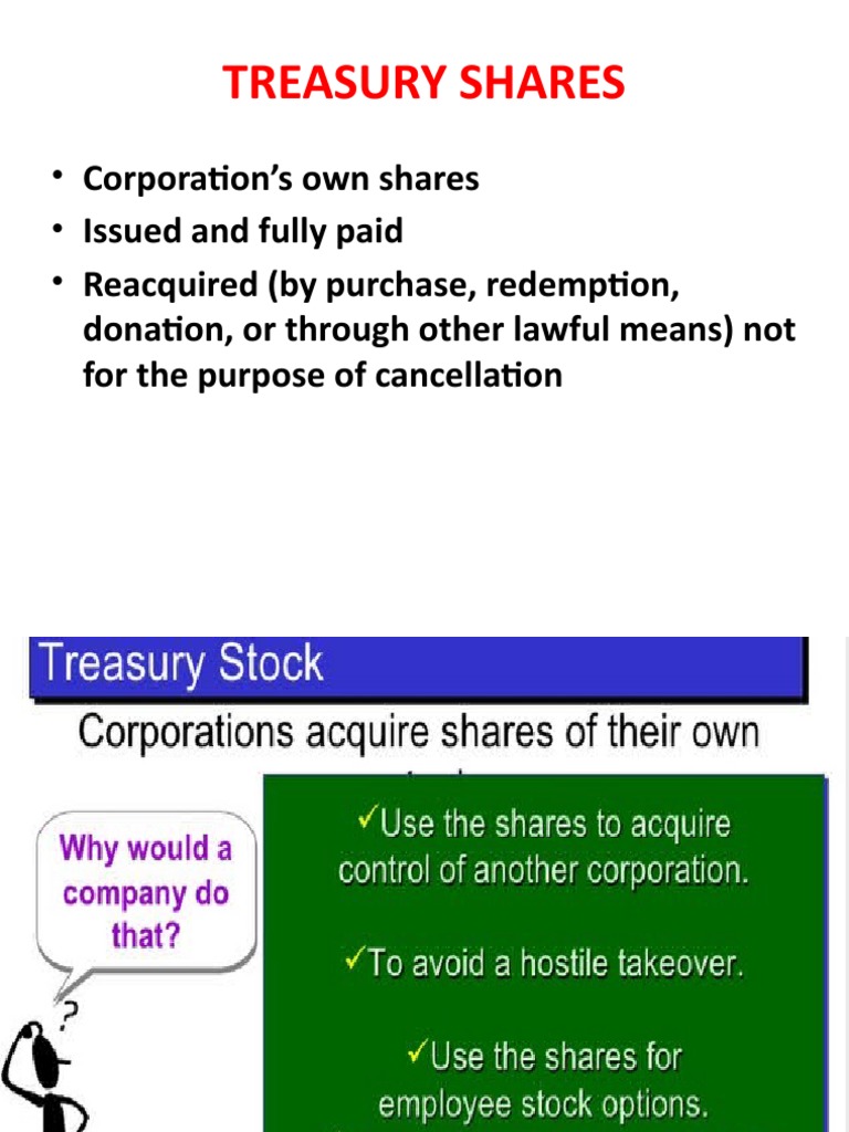 Accounting For Treasury Shares | PDF | Treasury Stock | Cost