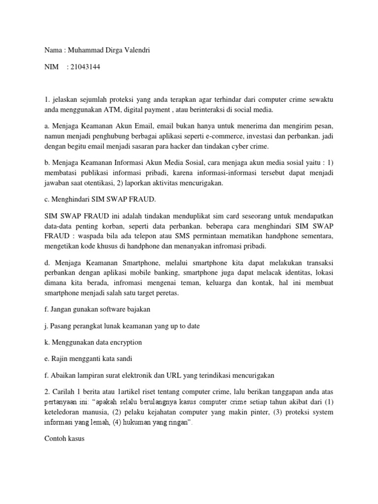 Muhammad Dirga Valendri | PDF