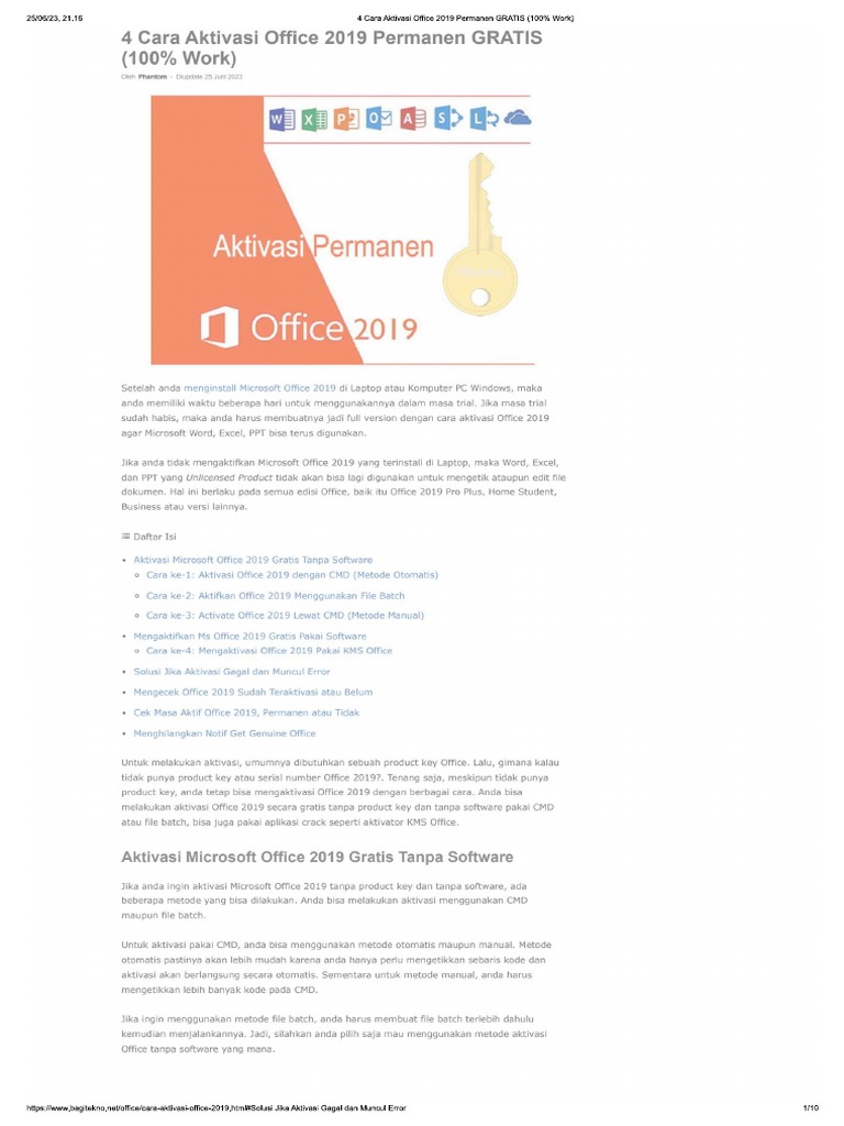 Solusi Jika Aktivasi Gagal Dan Muncul Error | PDF