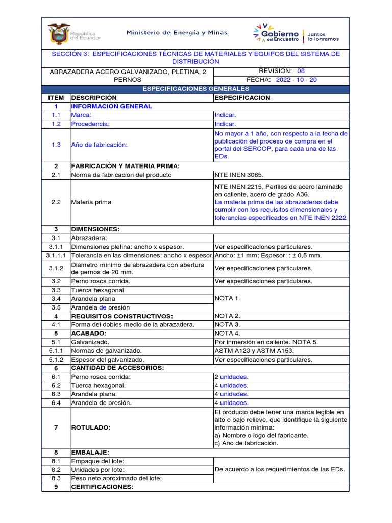 Abrazaderas R08 | PDF | Tornillo | Laminado (metalmecánica)