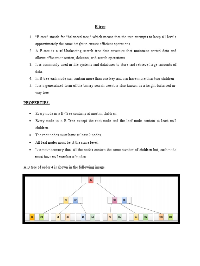 B Tree | PDF | Information Retrieval | Computer Science