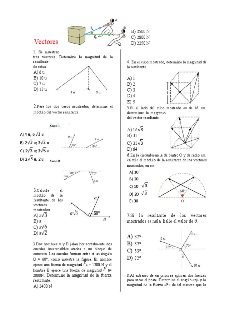 Vectores | PDF | Vector Euclidiano | Matemáticas