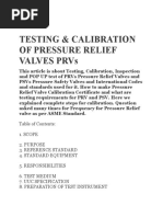 Guidelines For PSV Test Bench & PSV Testing | PDF | Valve | Personal ...