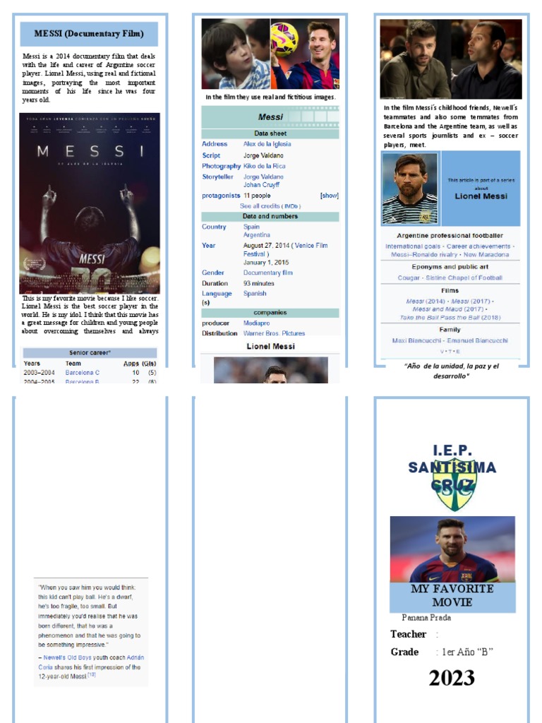 Triptico Messi | PDF