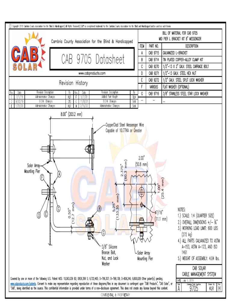 Mid Pier-CAB 9705 Rev.H | PDF