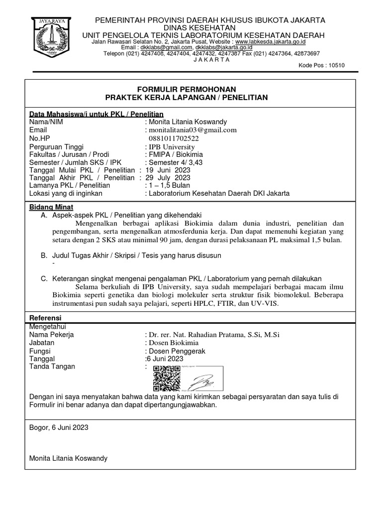 Form PKL Fix bgt.1 | PDF