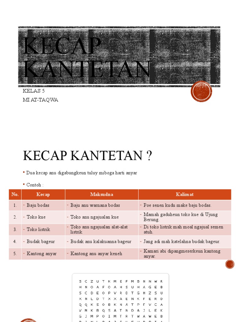 Kecap Kantetan | PDF