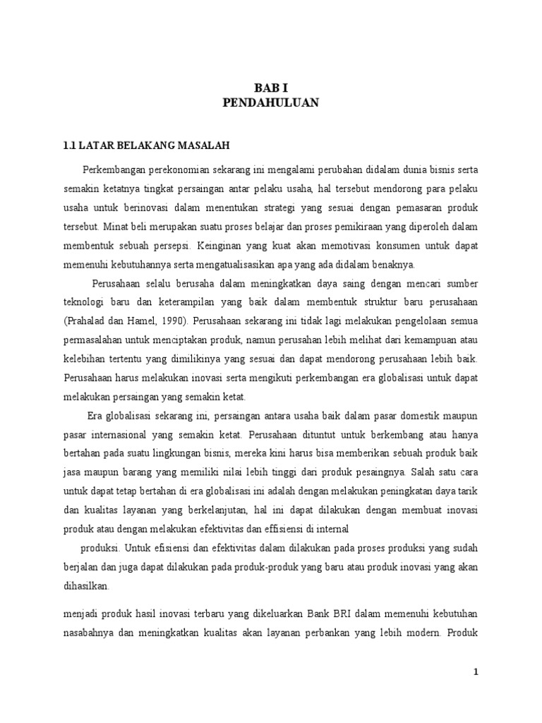 Proposal Brilink 1 | PDF