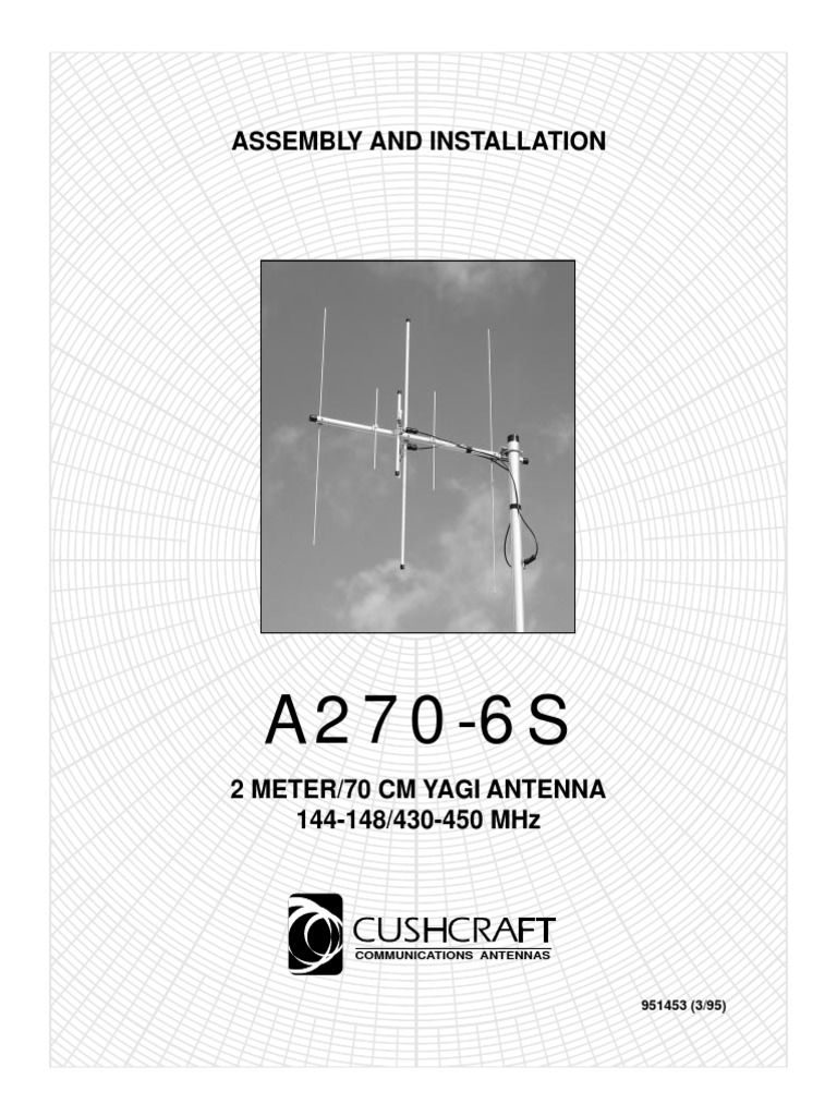 Cushcraft A2706s | PDF | Antenna (Radio) | Electrical Connector