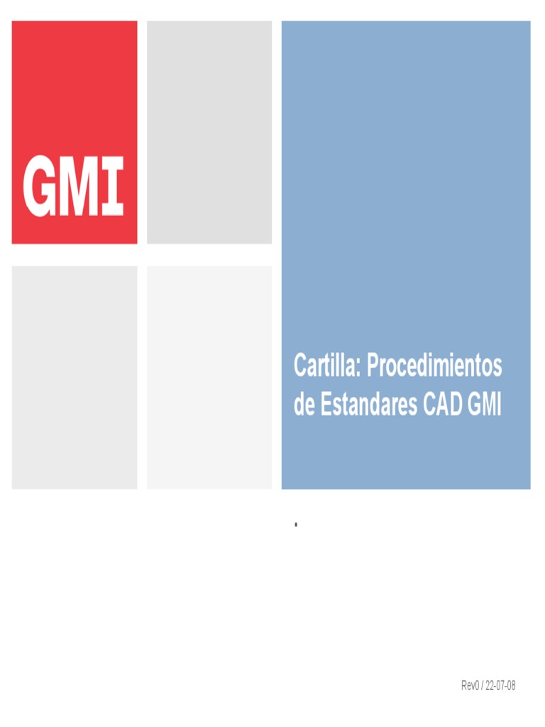 15100-Cartilla-Procedimientos Estandares Cad-GMI | PDF | Ciencias de la ...