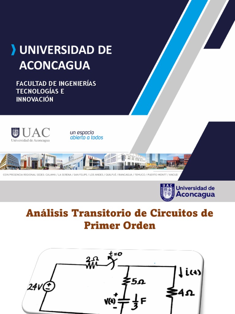 Clase de Analisis Transitorios de Circuitos de Primer Orden - 2023 | PDF | Red eléctrica | Inductor