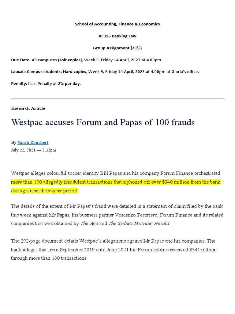 2023 Group Assignment | PDF | Internal Control | Fraud