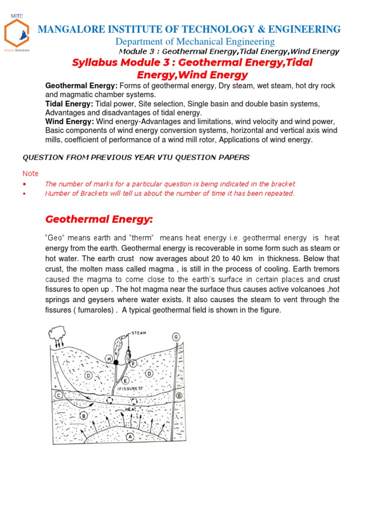 Module 3 Notes 18ME81 | PDF | Wind Power | Wind Turbine