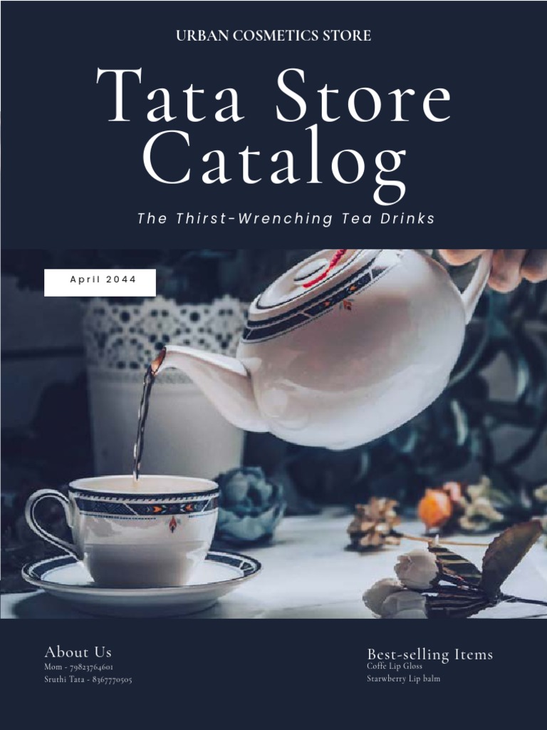 Tea Store Catalog Template | PDF | Tea | Drink
