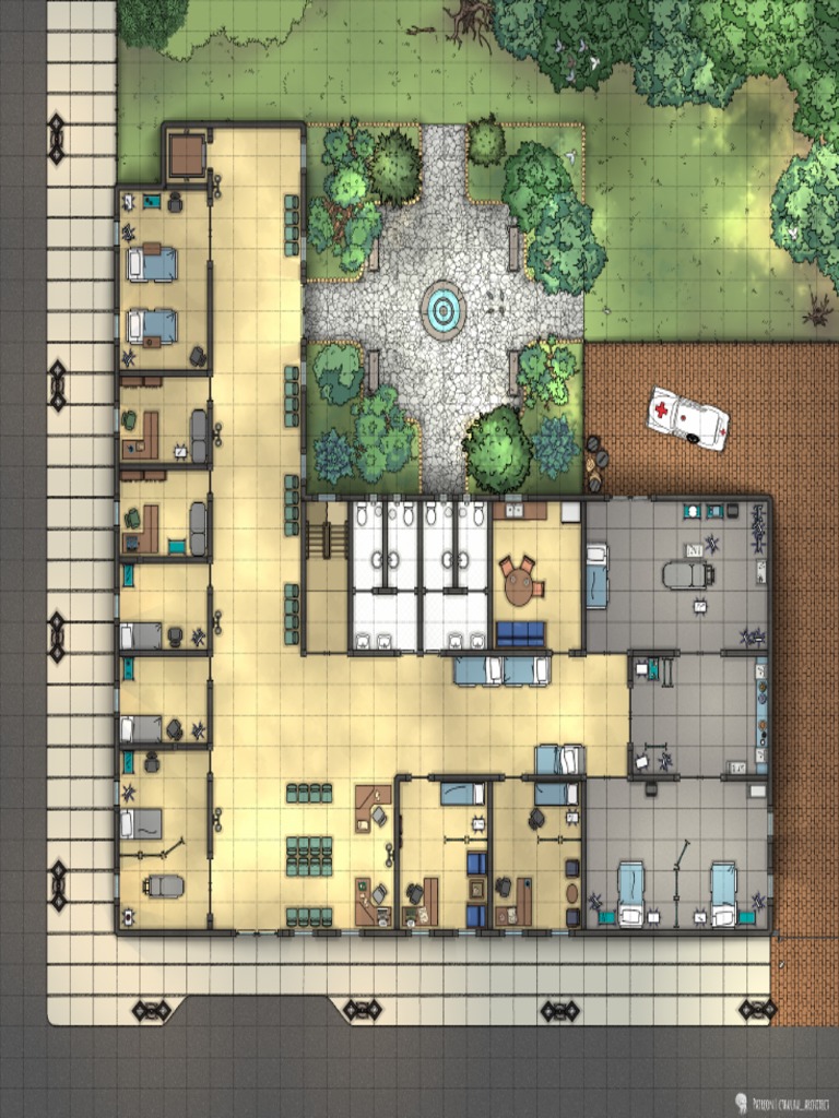 Modern Hospital Battlemap | PDF