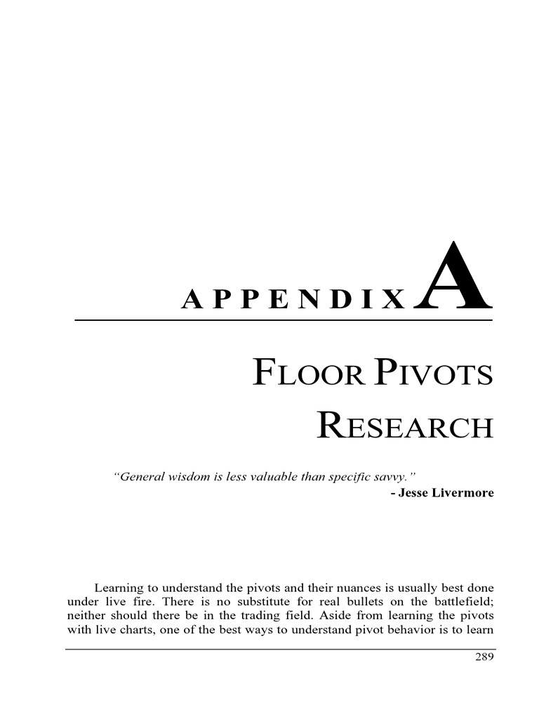 Pivot Statistics for Day Trading Insights | PDF | Percentage