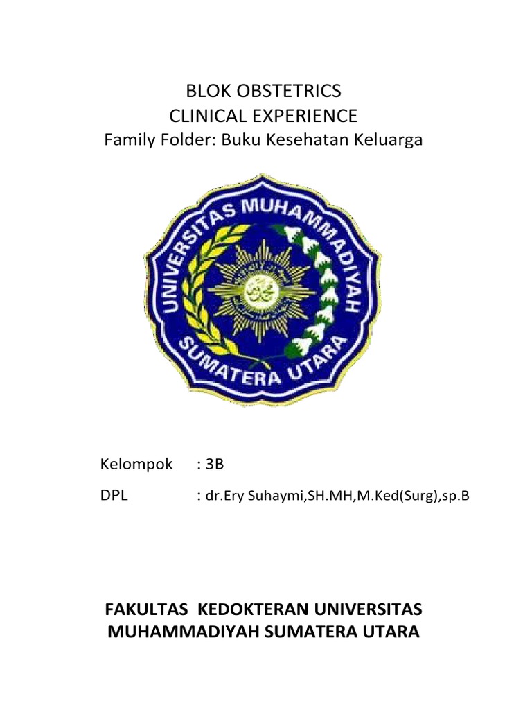 Laporan Family Folder Kel 3B Blok Obstetrics | PDF