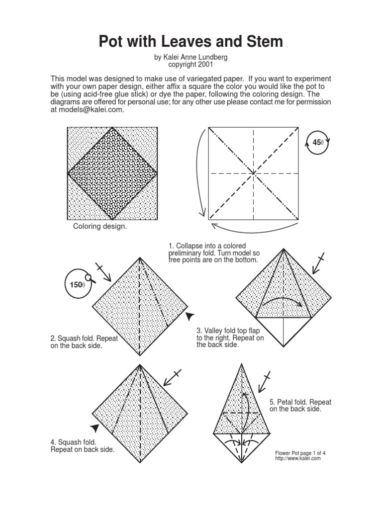 Pot With Leaves and Stem | PDF | Leaf