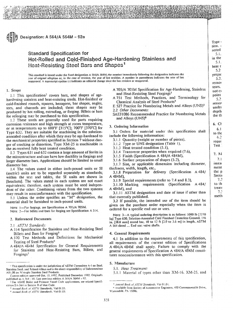 Astm A564 | PDF
