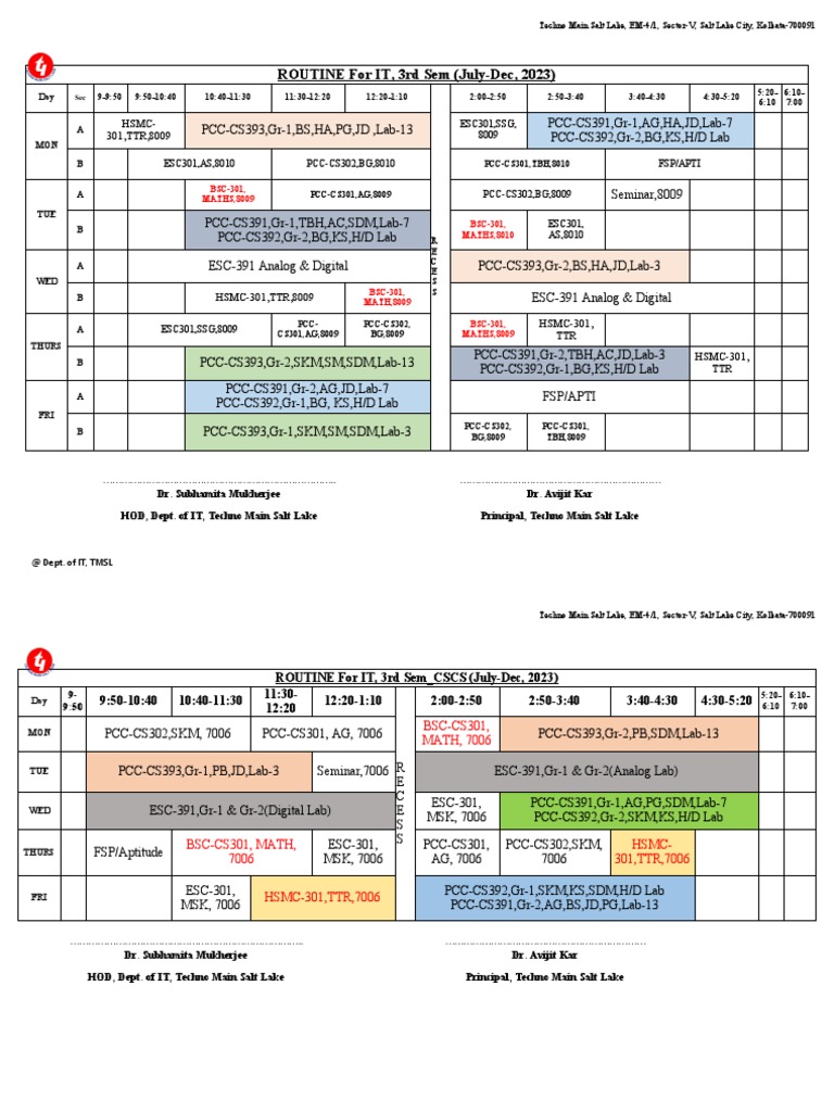 Routine 10.07.2023 | PDF | Science & Mathematics | Technology & Engineering