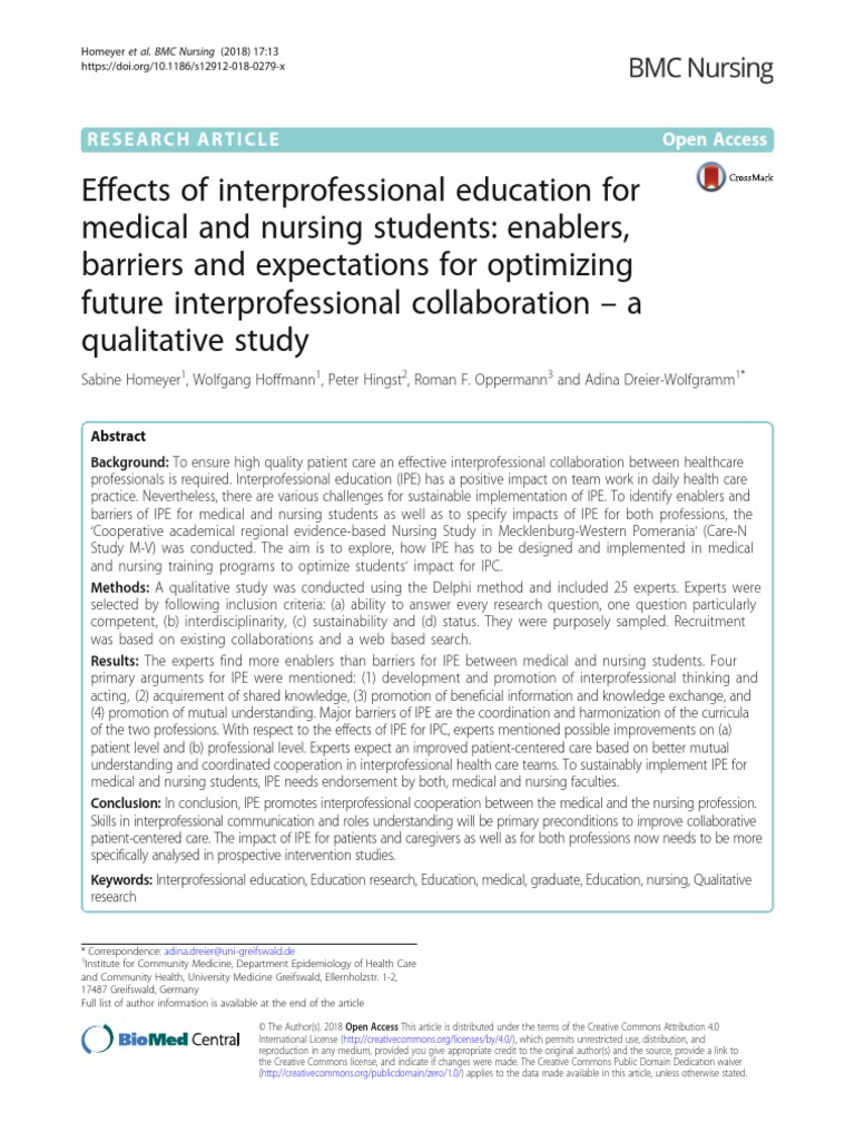 IPE Interprofessional Education | PDF | Nursing | Health Care