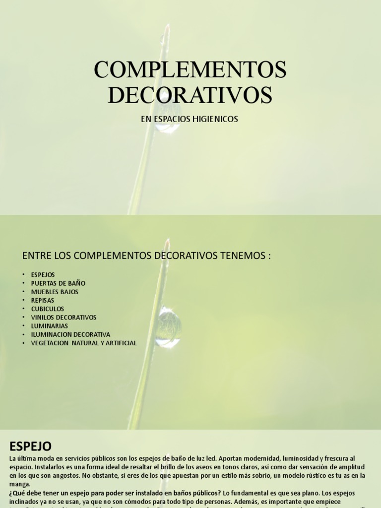 Complementos Decorativos Nina Ii | PDF | Encendiendo | Espejo