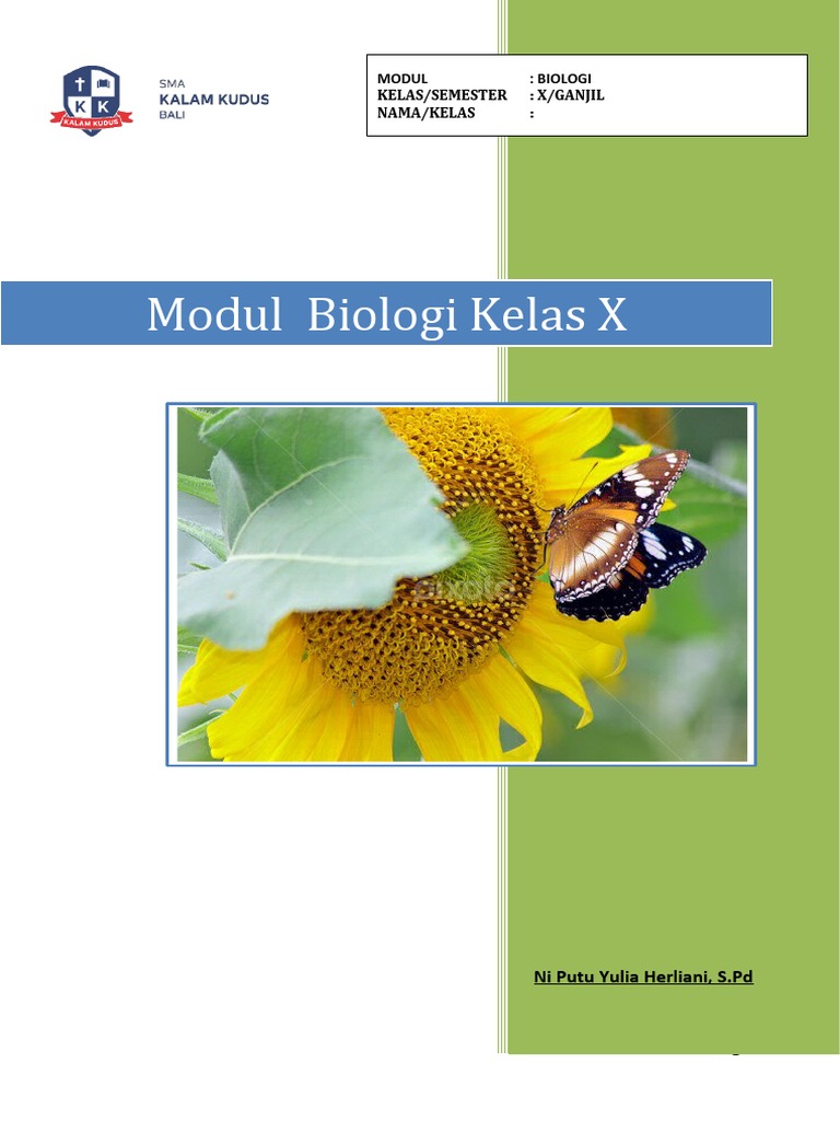 Modul Biologi Kelas X Semester 1 | PDF