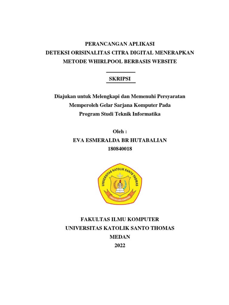 Draft Skripsi Eva Hutabalian 180840018 | PDF