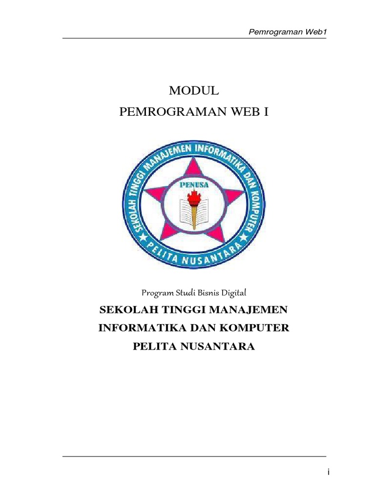 Modul Pemrograman Web | PDF