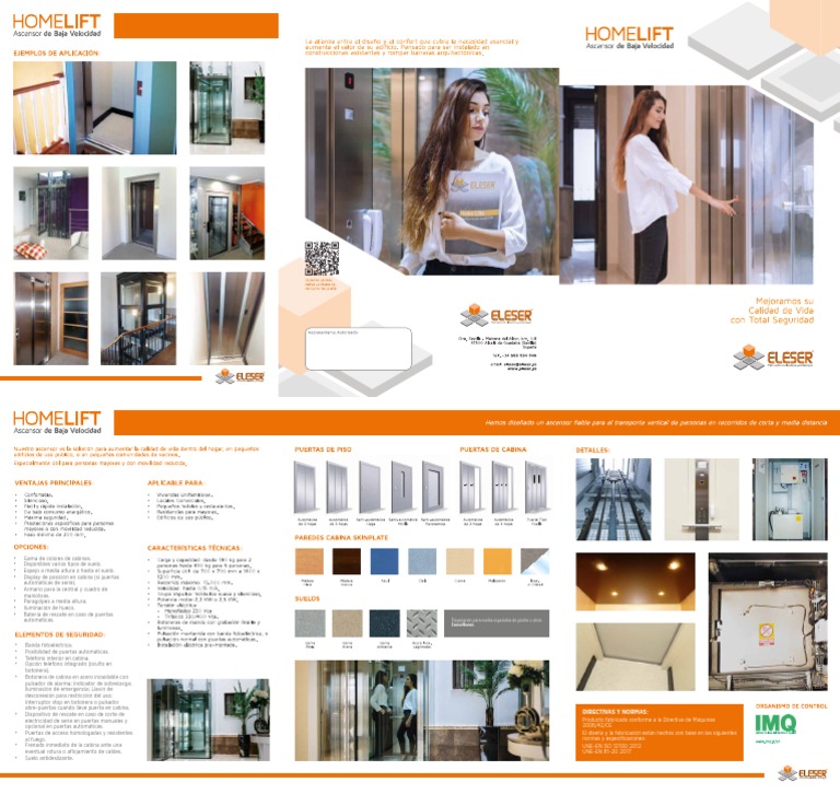 eleser-ascensores-unifamiliares-catalogo | PDF