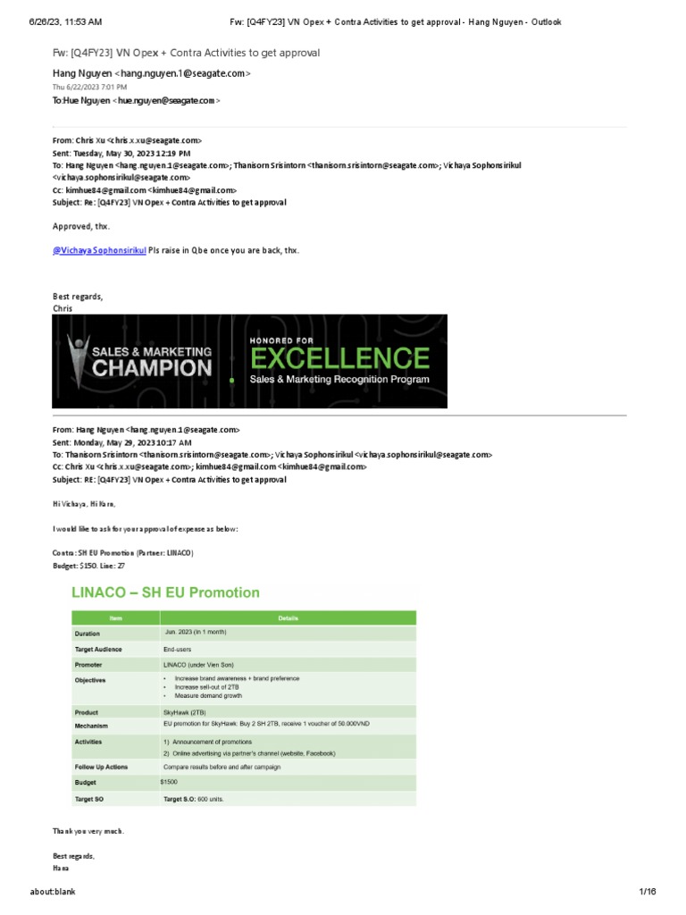 Linaco Approval | PDF | Finance & Money Management