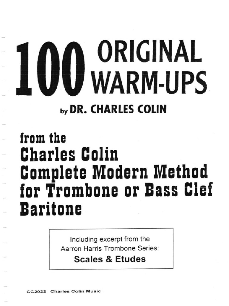 Colin 100 Daily Warm-Ups | PDF