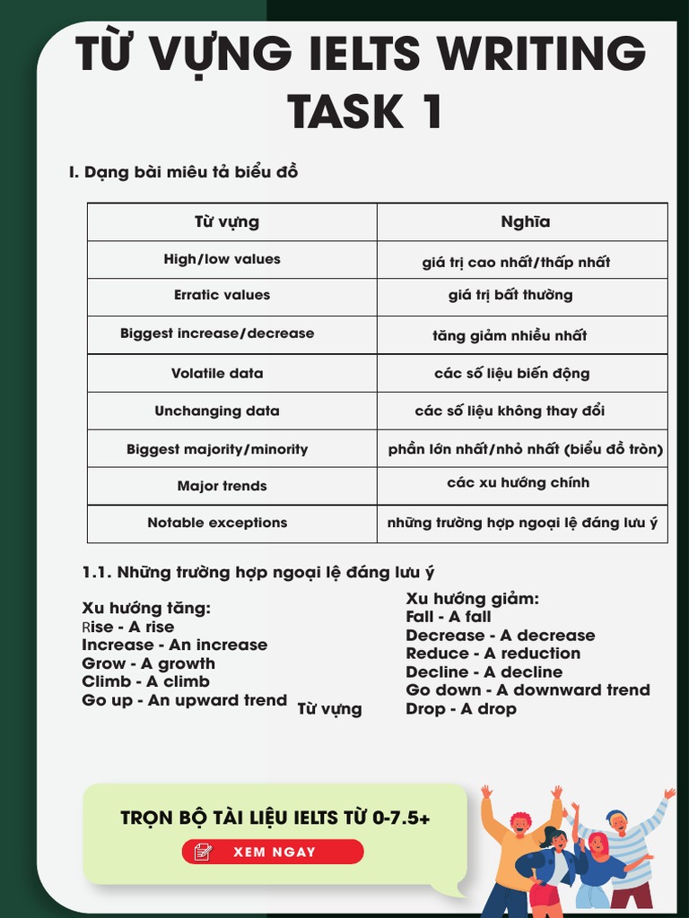 T V NG Ielts Writing Task 1 | PDF