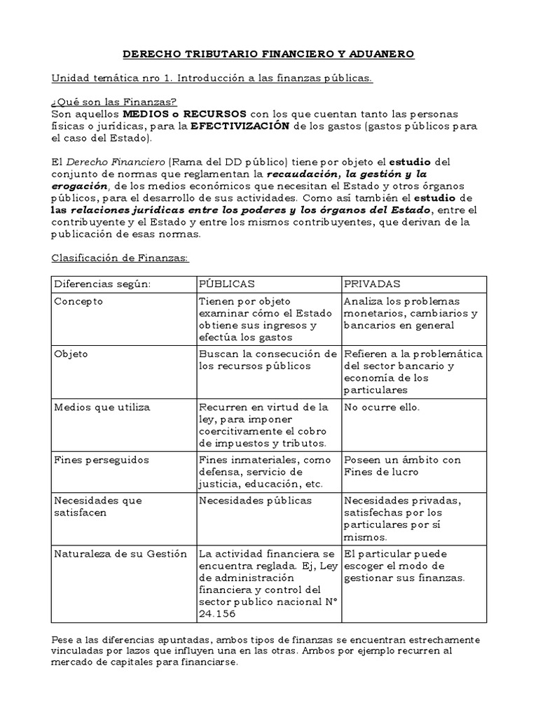 Derecho Tributario - Resumen | Descargar gratis PDF | Presupuesto | Bancos