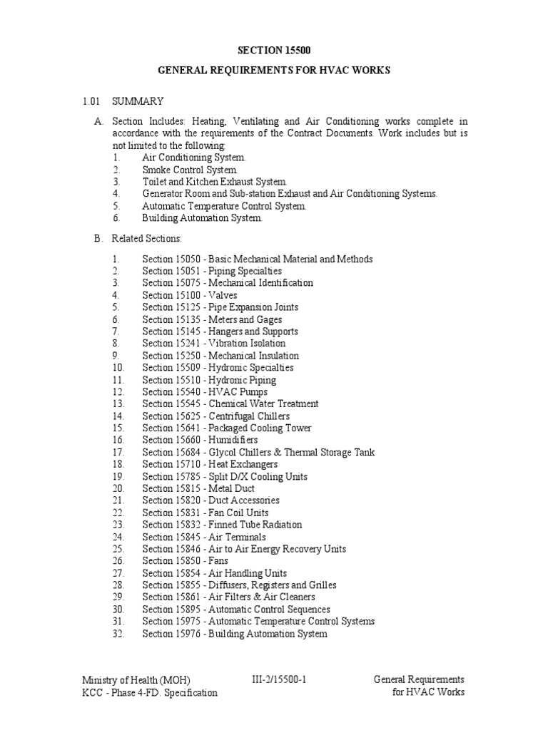 Pages From Div. 15-Mechanical - Full Set | PDF | Applied And ...
