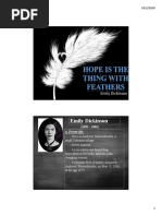 The Poem. Hope-is-the-Thing-with-feathers... | PDF | Poetry | Emily ...