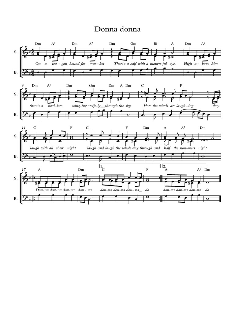 Donna Donna | PDF