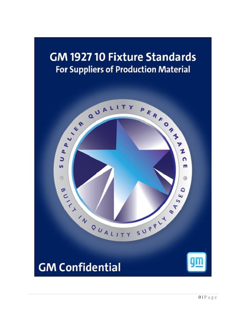 GM 1927 10 Fixture Standards | PDF | Sheet Metal | Engineering Tolerance