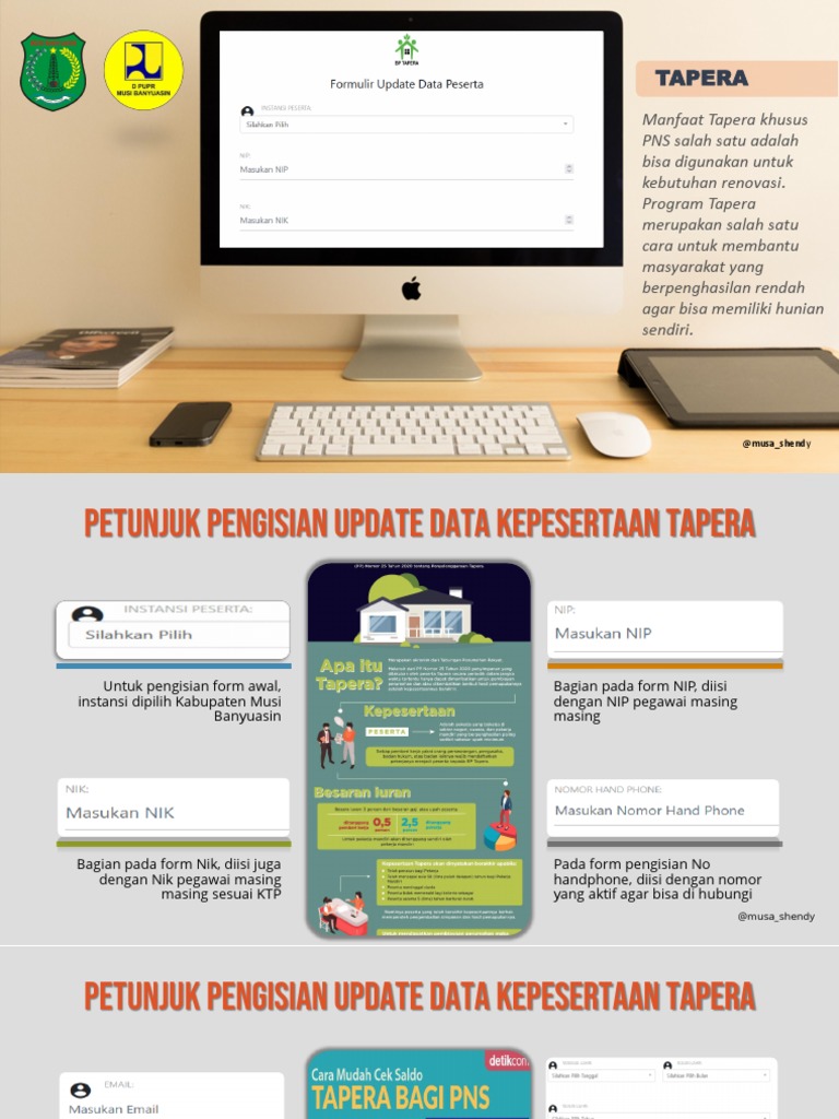 Petunjuk Pengisian Tapera | PDF