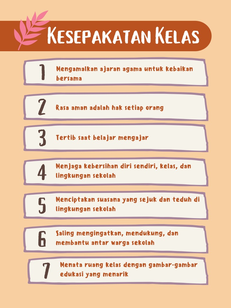 Kesepakatan Kelas | PDF Kesepakatan Kelas | PDF
