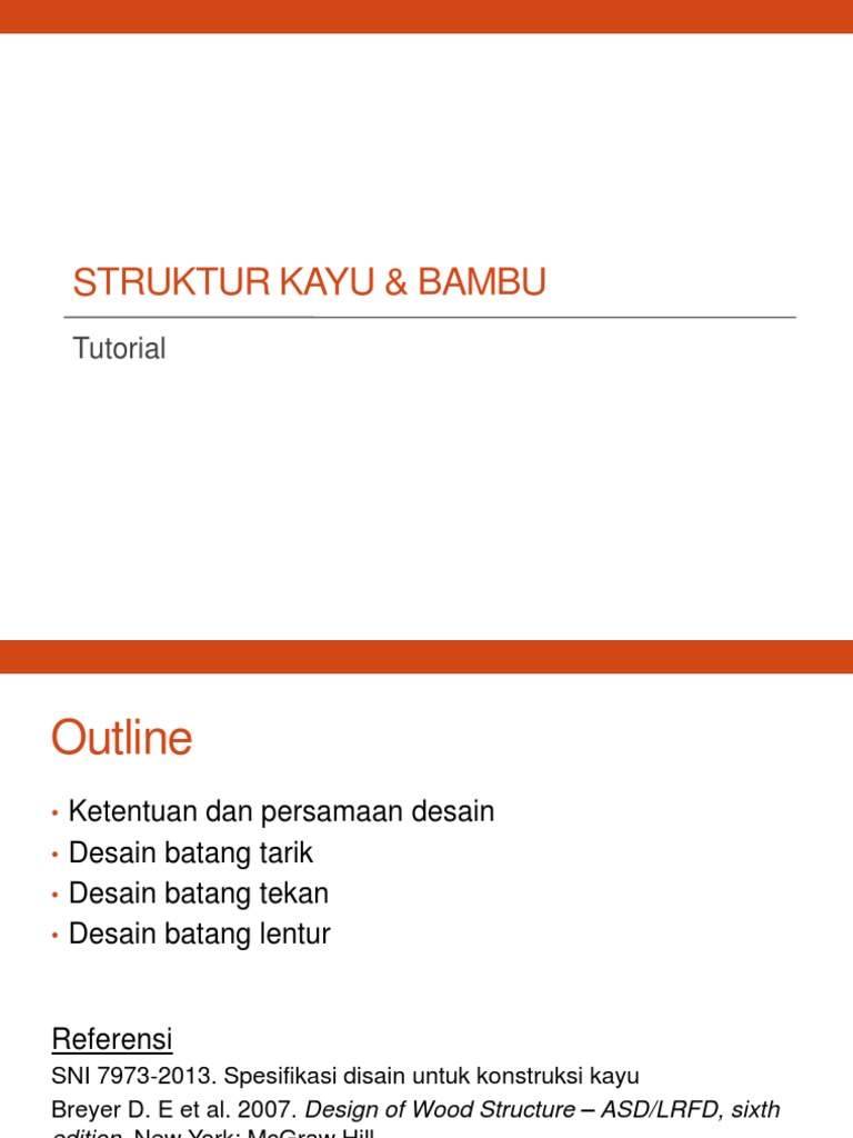 Struktur Kayu Bambu (Tutorial) | PDF